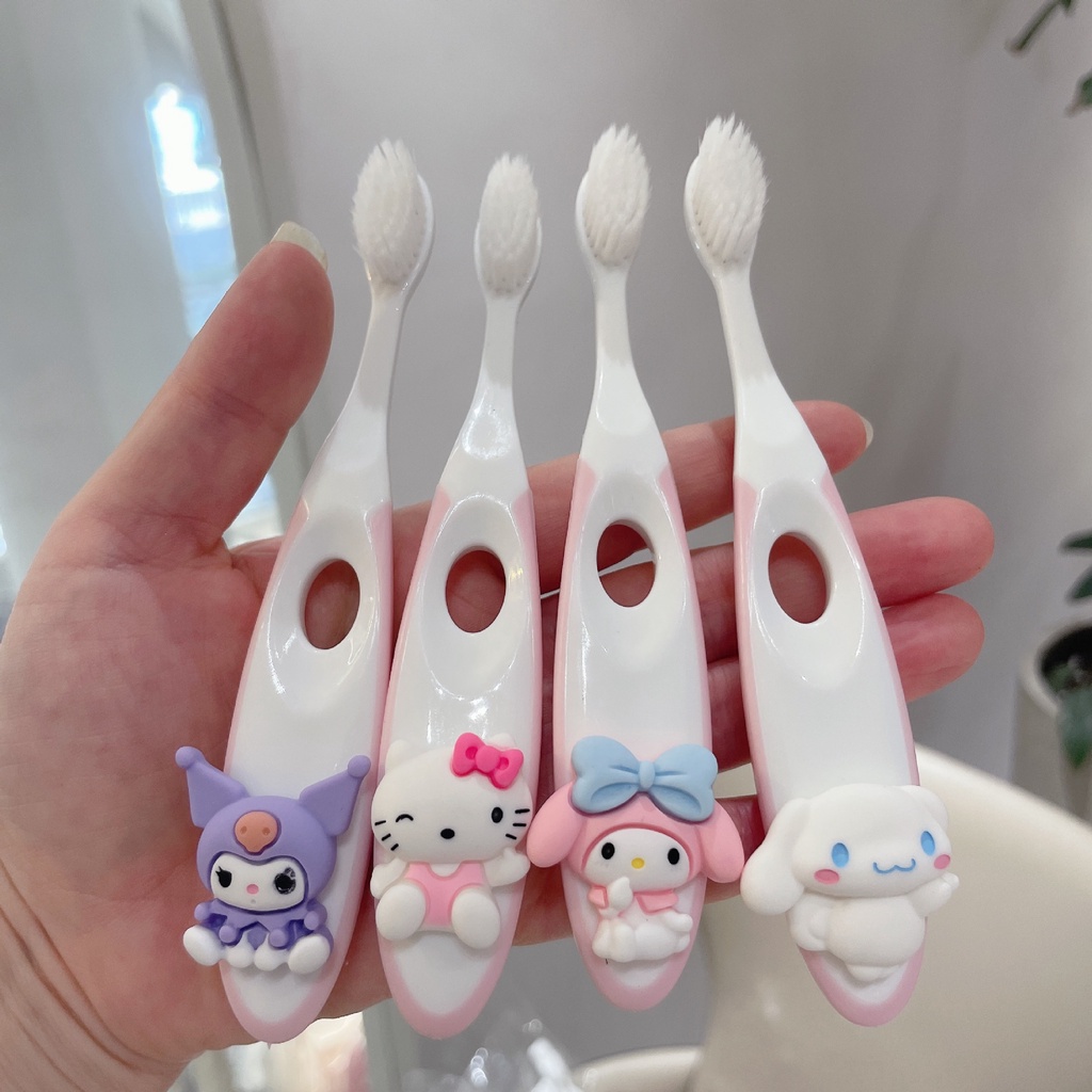 Sanrio Cartoon Cute Baby Toothbrush Fine Bristles 1-6 Years Old-12 ...