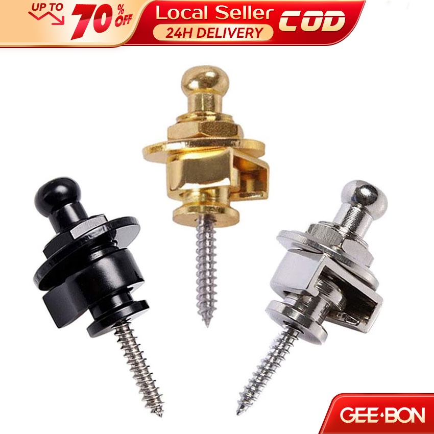 GEEBON Electric Guitar Bass Pin Strap Button Strap Lock Quick Release ...