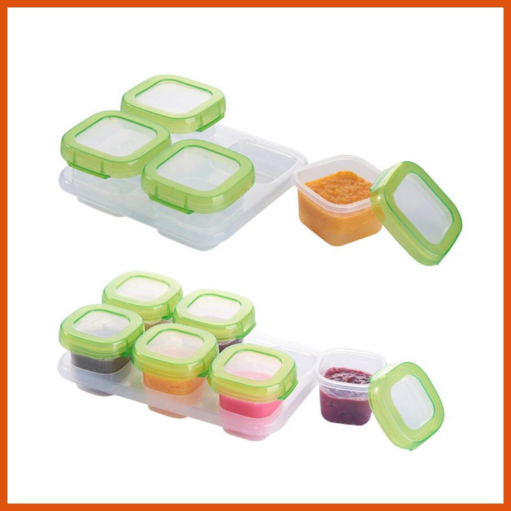 Infant Food Storage Containers Small PP Containers Set With Lids Babies ...