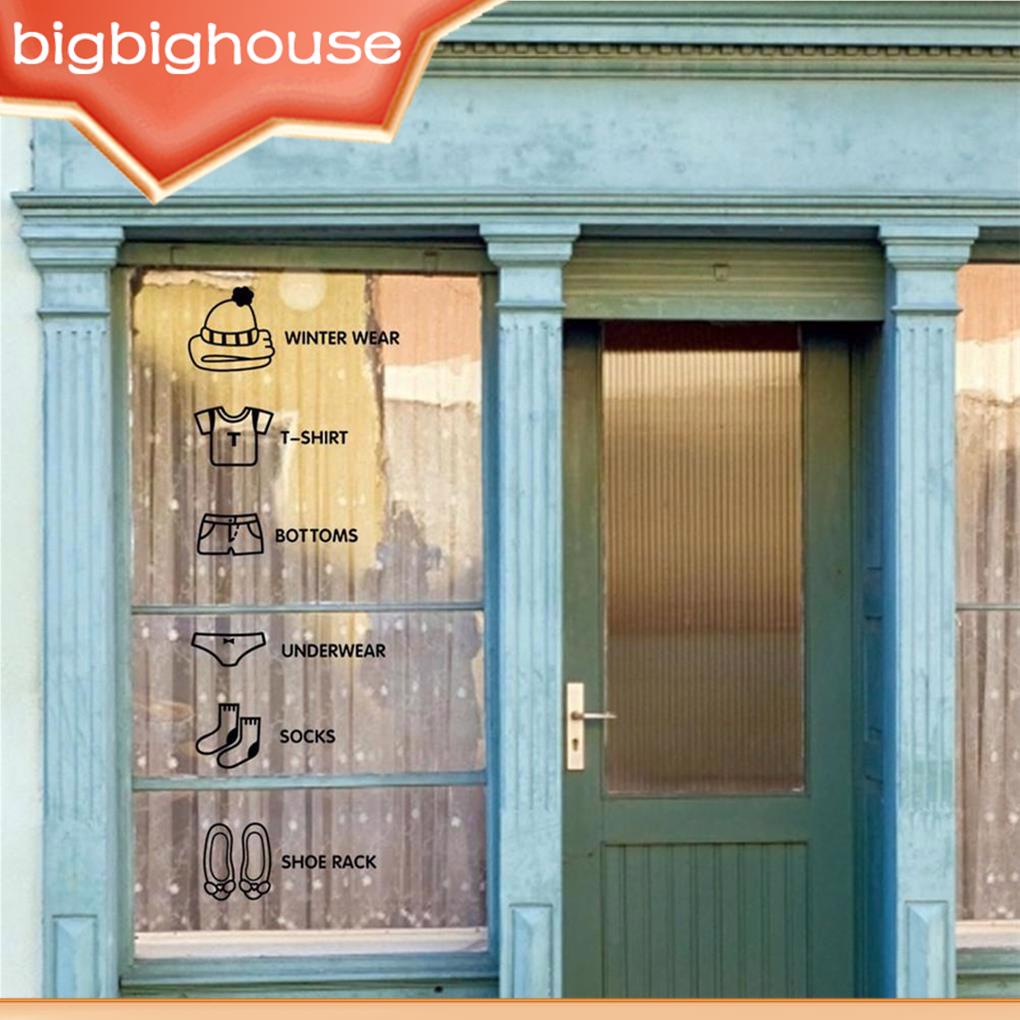 Wall Decal Wardrobe Sticker Convenience Self-adhesive Long-lasting ...