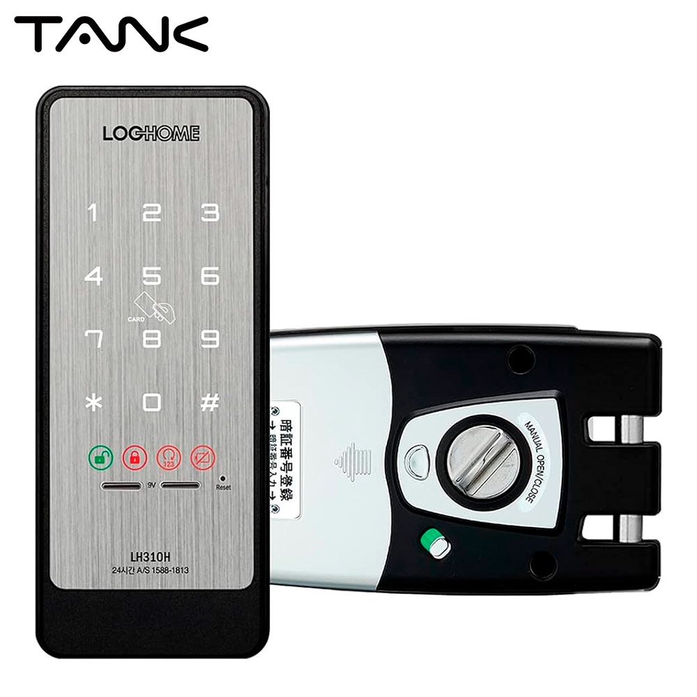 TANK Korea Loghome LH310H Push-Pull Slide Digital Door Lock Smart Gate ...