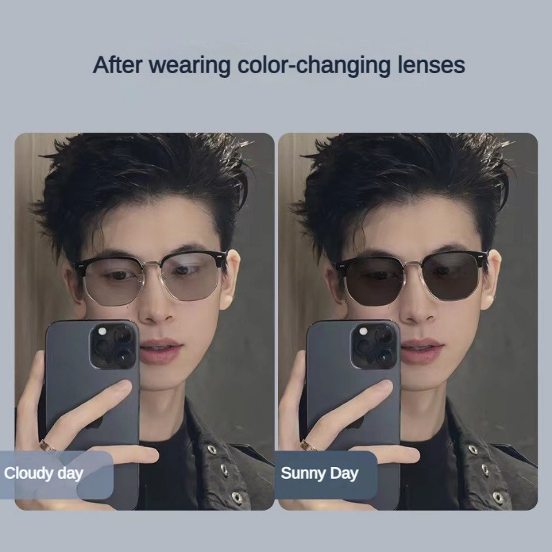 Photochromic Anti Radiation Glasses Eyeglass Eyeglasses for Woman Men ...