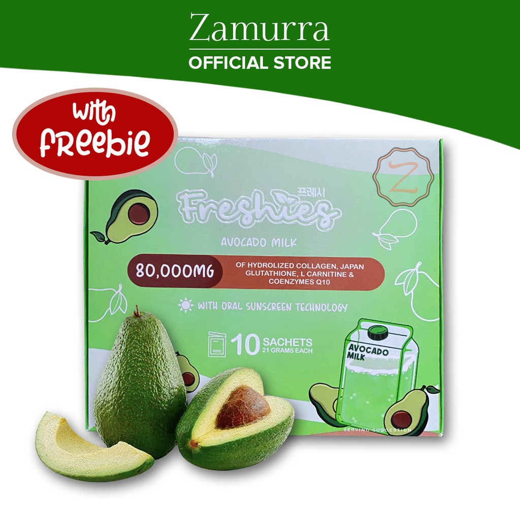 Freshies Avocado Milk Collagen (10 Sachets) WITH FREEBIE by Zamurra ...