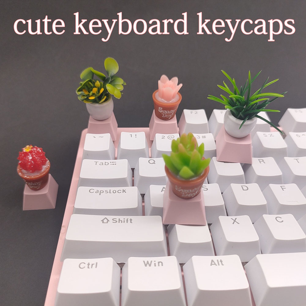DIY Succulent Potted Plant Keycap Personalized PBT Keycap for ...