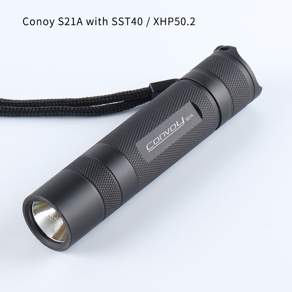 Black convoy S21A with luminus sst40 ,copper DTP board and ar-coated ...