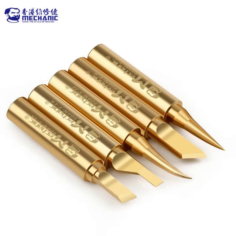 MECHANIC 900M-T Pure Copper Soldering Iron Tip Lead-free Solder Tips Welding Head BGA Soldering ...