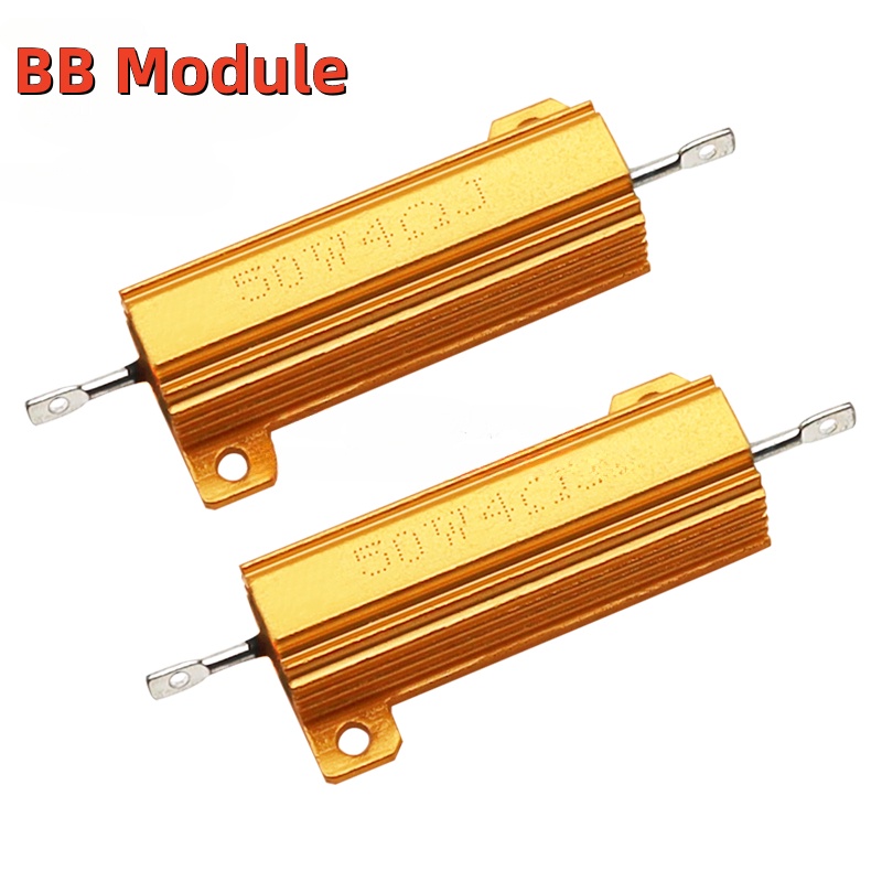 50W 100W Aluminum Power Metal Shell Case Wirewound Resistor 0.01R ...