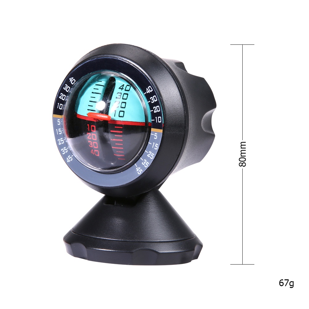 Car Inclinometer Level Tilt Gauge Indicator Slope Meter Gradient ...