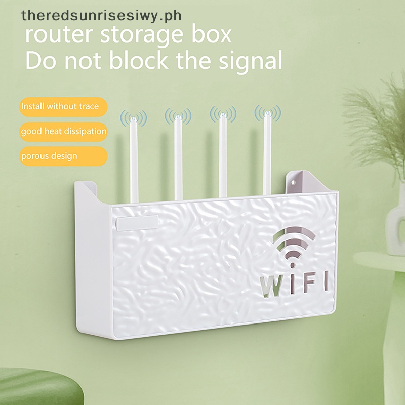 [TDW] Wall-Mounted Router Box Office Media Decor Console Wifi Wifi Box ...