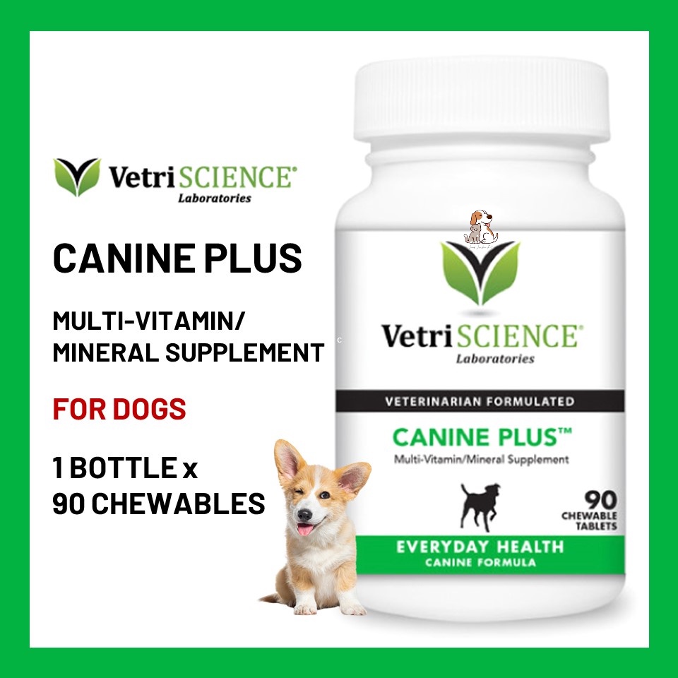 VetriScience Canine Plus Multivitamin/Mineral Supplement For Dogs 90 ...
