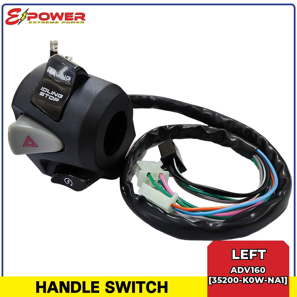 E-POWER ADV160 Motorcycle Handle Control Switch (Left) [35200-K0W-NA1 ...
