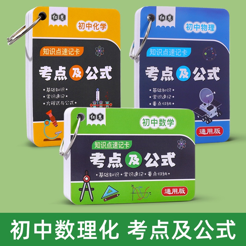 Junior High School Mathematics and Physics Formula Card Periodic Table ...