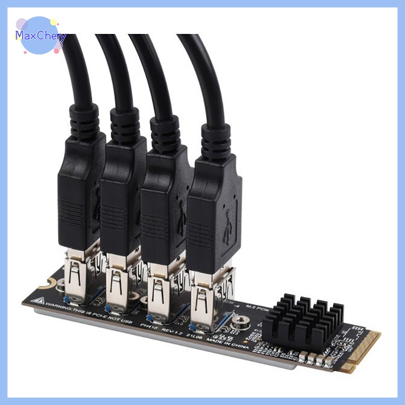 MCHY> Riser Card M.2 NVME To USB3.0 PCIE X16 1 To 4 PCI Express ...