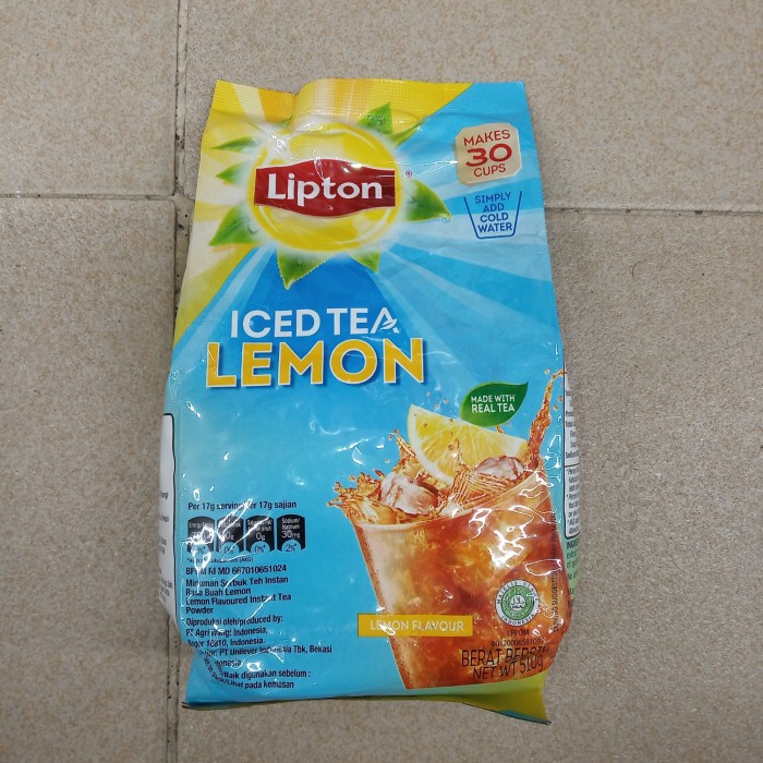 LIPTON ICE TEA LEMON POWDER 510G | Shopee Philippines