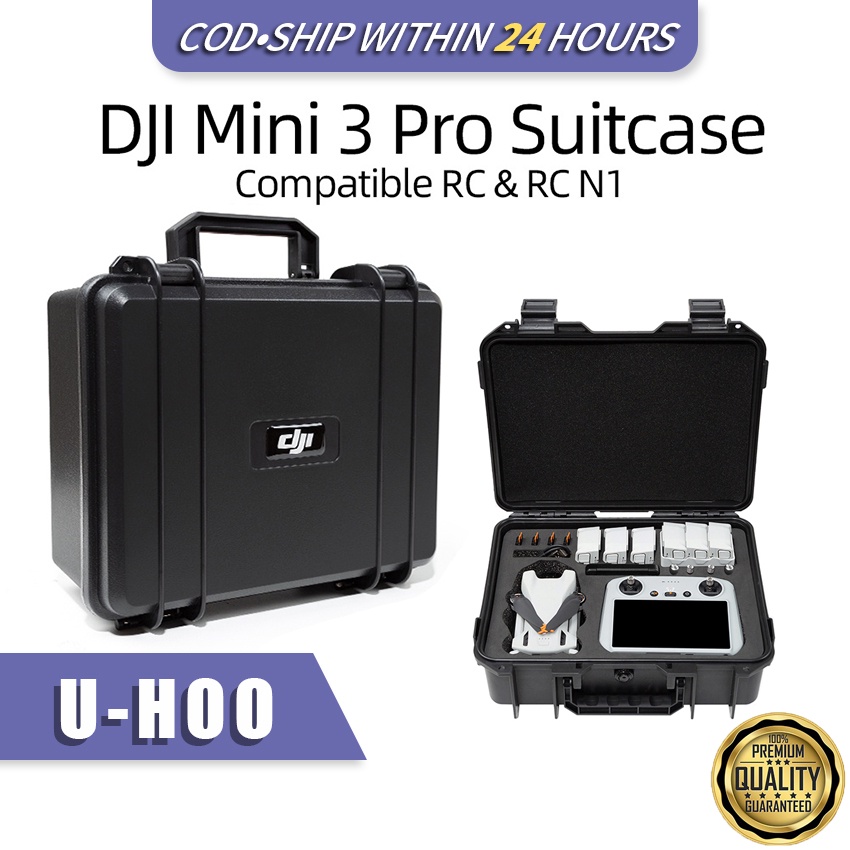 Waterproof Hard Shell Storage Box for DJI Mini 3 Pro RC&RC N1 Explosion ...