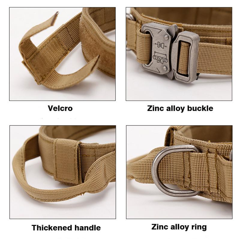 DODO Dog Collar and Leash Set Tactical Style Military Adjustable German ...