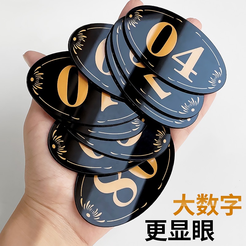 Acrylic Number Sticker Restaurant Number Plate Household Internet Cafe ...