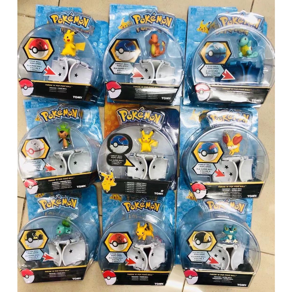Spot Pokémon Touchable Flip Ball Pikachu Doll Pokemon Hand-Made Model ...