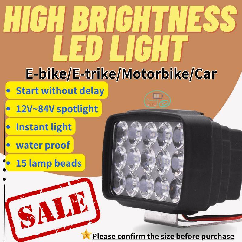 E-BIKE High brightness LED light E-trike Motorbike | Shopee Philippines