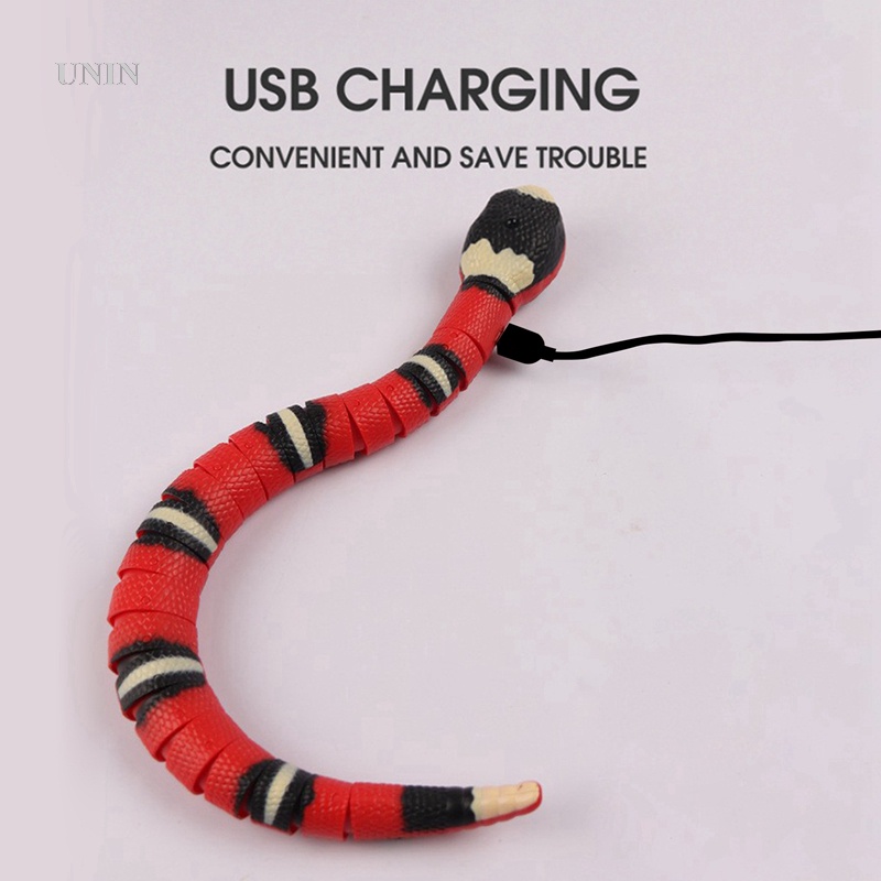 Uningt Moving Snake Toy, Realistic Simulation Smart Sensing Snake Toy ...