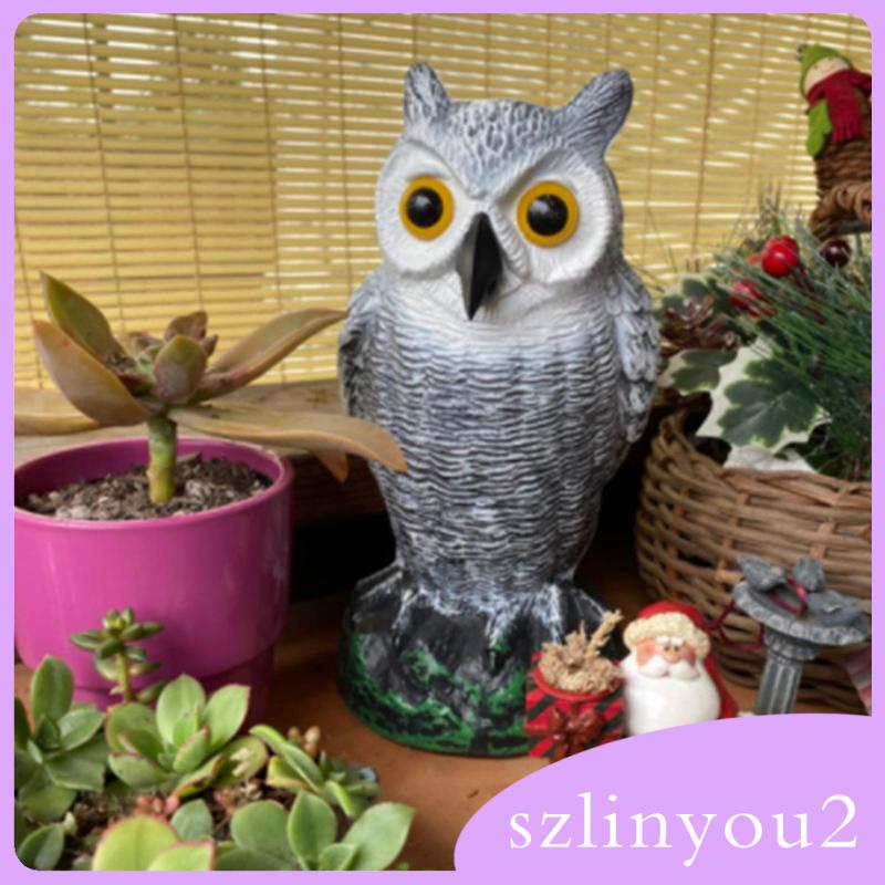 [szlinyou2] Owls to Frighten Birds Owl Decoy Scare Squirrels for ...