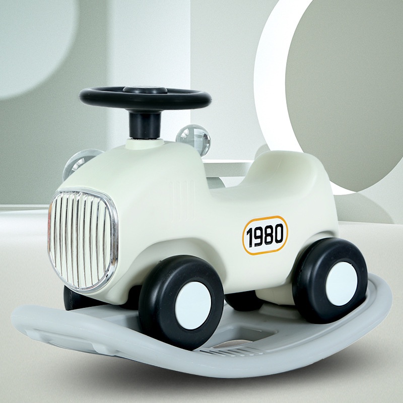 2-in-1 Rocking Horse, Rocking Car, Seesaw Cart, Rolling Car, Rocking ...