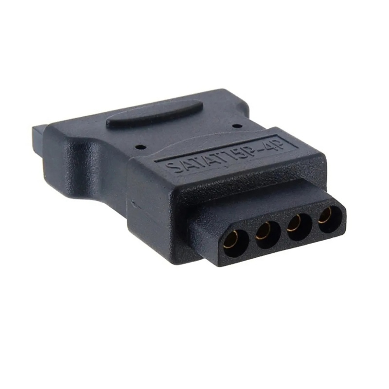 R* 15Pin Male Plug To Molex 4pin IDE Hard Disk Drive Power Adapter ...