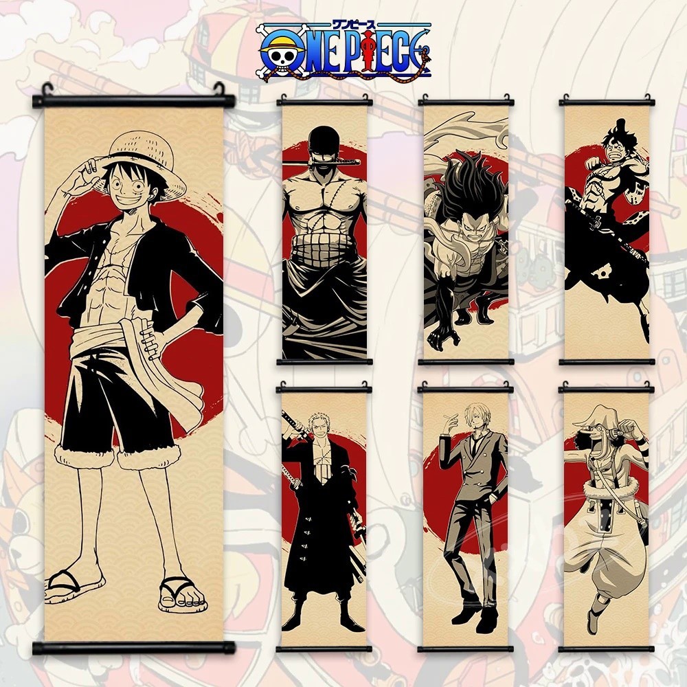 One Piece Anime Posters Zoro Wall Art Nami Canvas Painting Home Decor ...