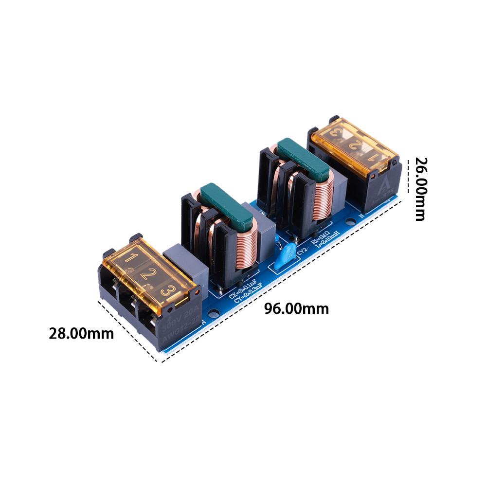 25A EMI High-frequency Two Stage EMI Filter Module EMI Filter Noise ...