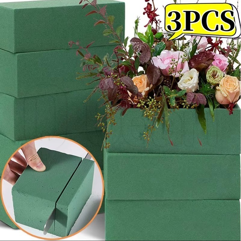 Square Floral Foam Bricks - Artificial Dry Wet Flower Mud - Flower ...