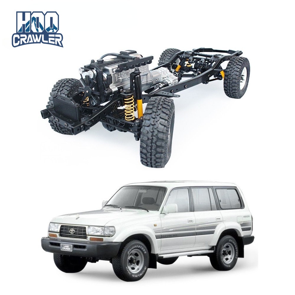 HooCrawler 1/10 RC Crawler Chassis RCRUN RUN80 LC80 Metal Chassis Kit ...