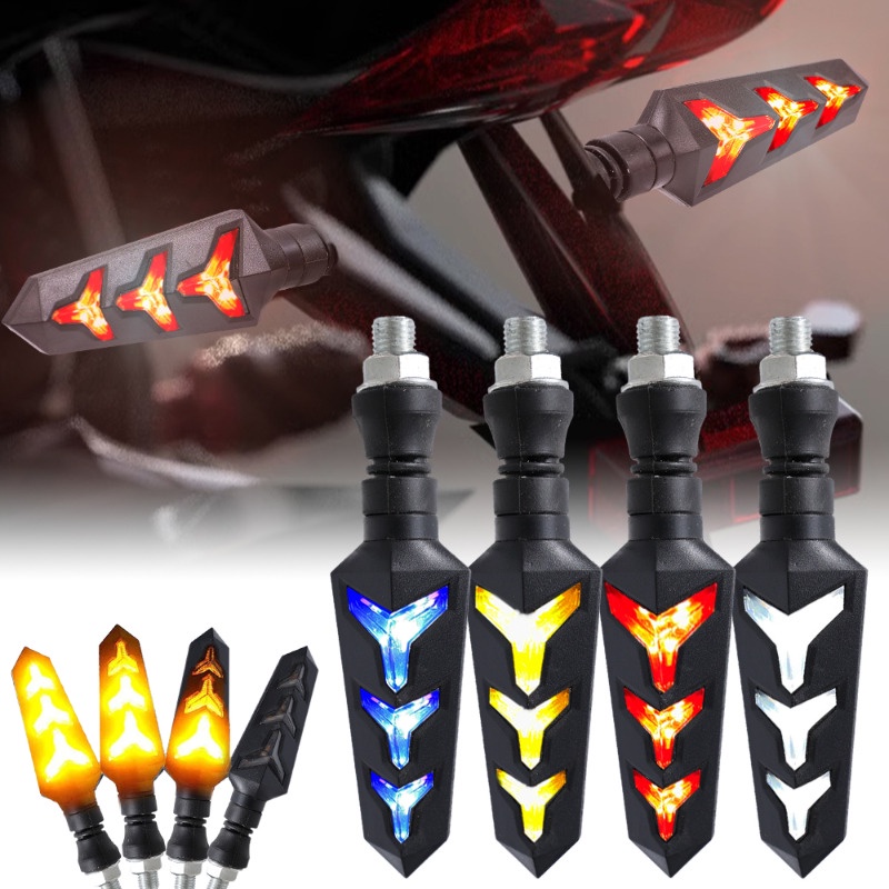 Blinker Flashing Running Water Warning Light / Motorcycle LED Flexible ...