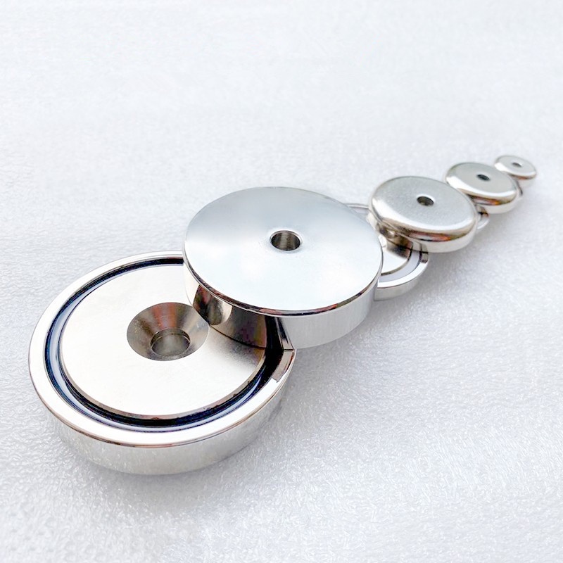 Strong Neodymium Round Flat Magnet With Screw Mounting Hole For Diy ...