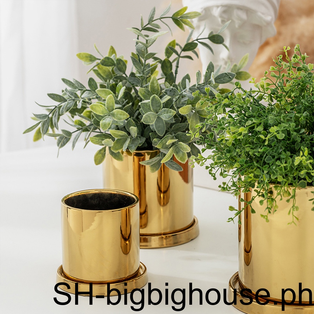 Gold Stylish And Durable Flower Pots For Indoor And Outdoor Flowerpot ...