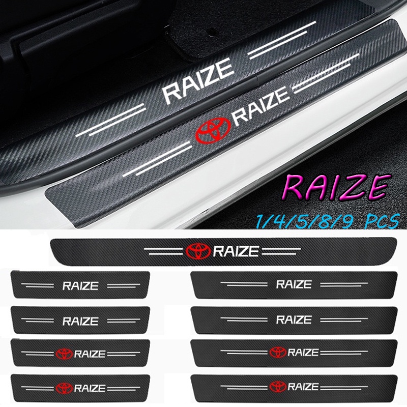For Toyota Raize Car Sill Sticker Anti-Scratch Waterproof Trunk Carbon ...