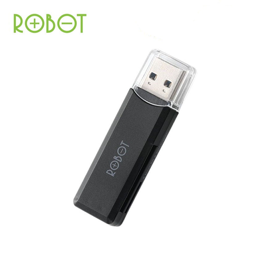 ROBOT CR102 USB 3.0 Cap Design with 2 Slot Card Reader Black Original ...
