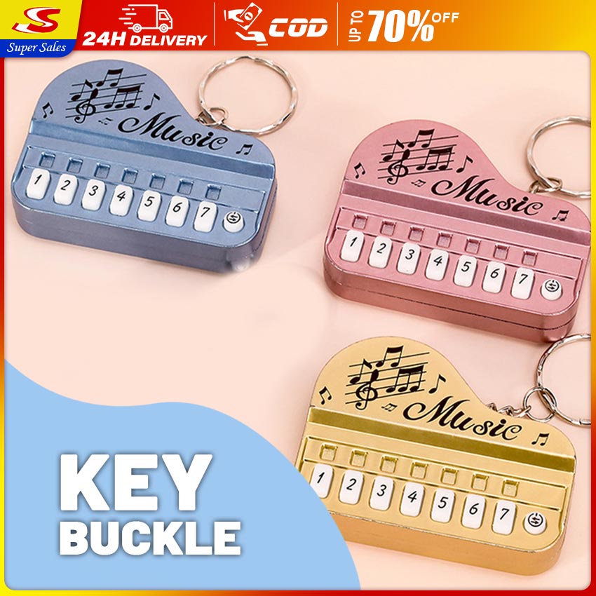【SuperSales】 Popular Piano Key Chain Metal Key Ring Kids Bag Pendant ...