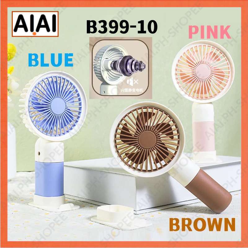 168 Cute Mini Fan USB Charging Fan B399-10 1Gear Portable Rechargeable Minifan COD | Shopee ...