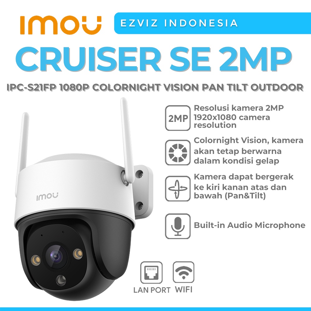 IMOU CRUISER SE 2MP IPC-S21FP 1080P COLORNIGHT VISION PAN TILT | Shopee ...