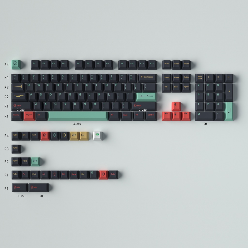 Gmk Metropolis Black Metropolis Keycap Original Factory Height PBT High ...