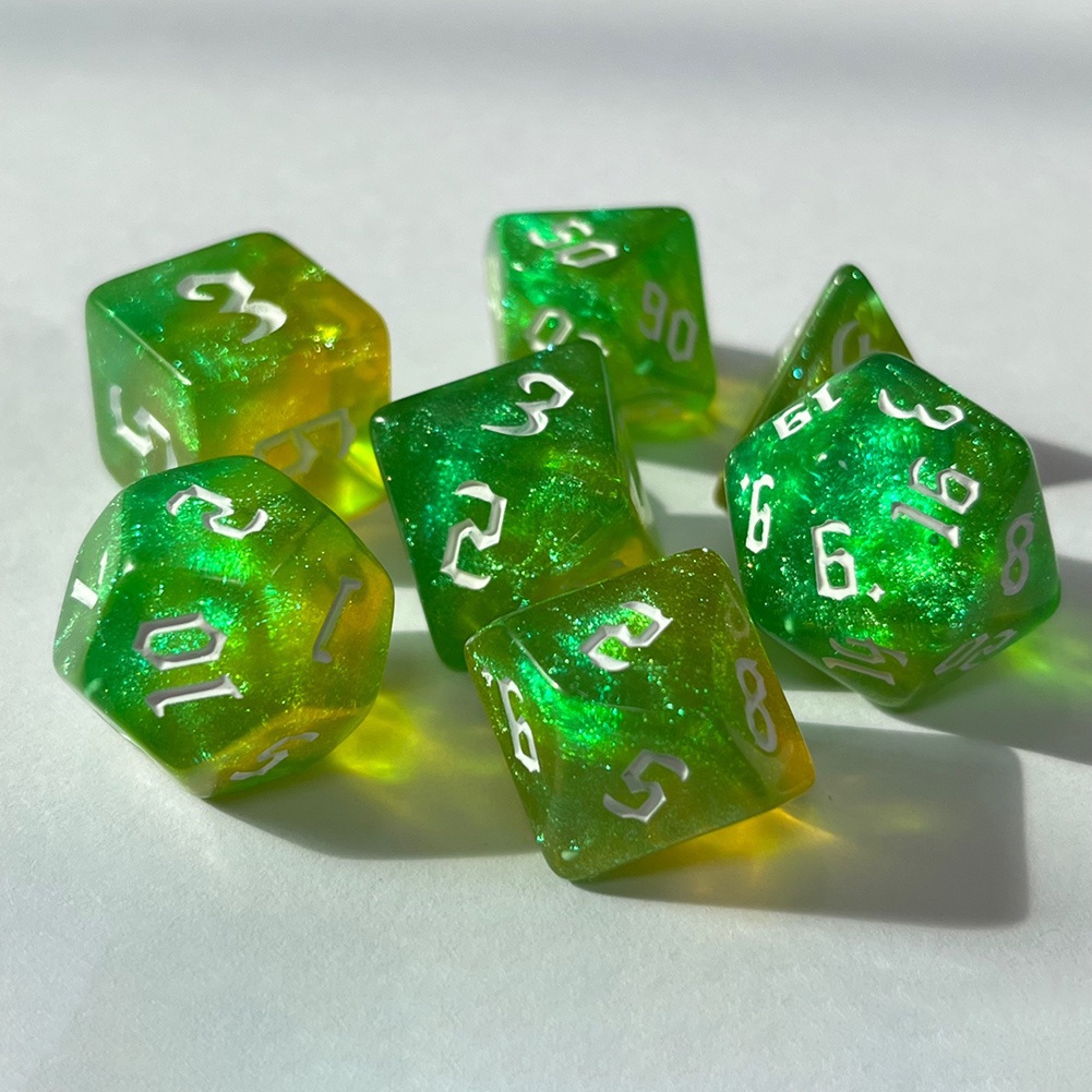 DND Dice Set Board Game RPG Roll Dice Galaxy Theme Polyhedral Dice ...