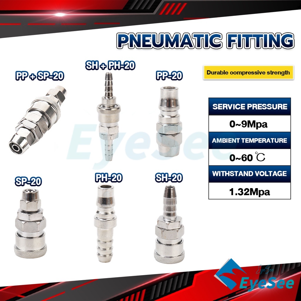EyeSee Pneumatic fitting C type quick connector high pressure coupling ...
