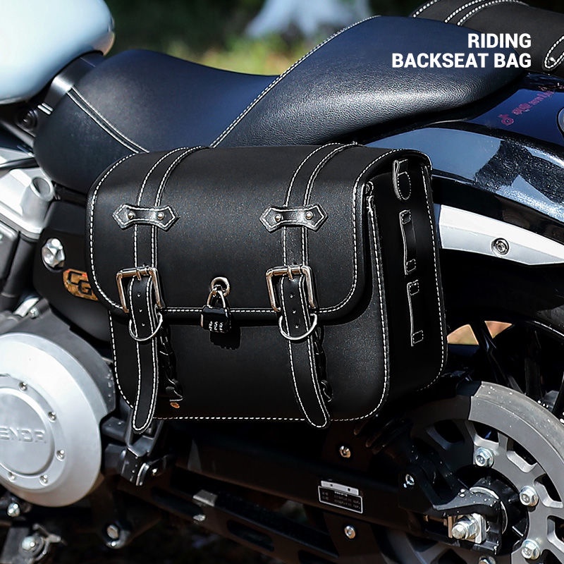 Motorcycle Storage Bag Harley Motorcycle Retro Side Bag Side Box Saddle ...