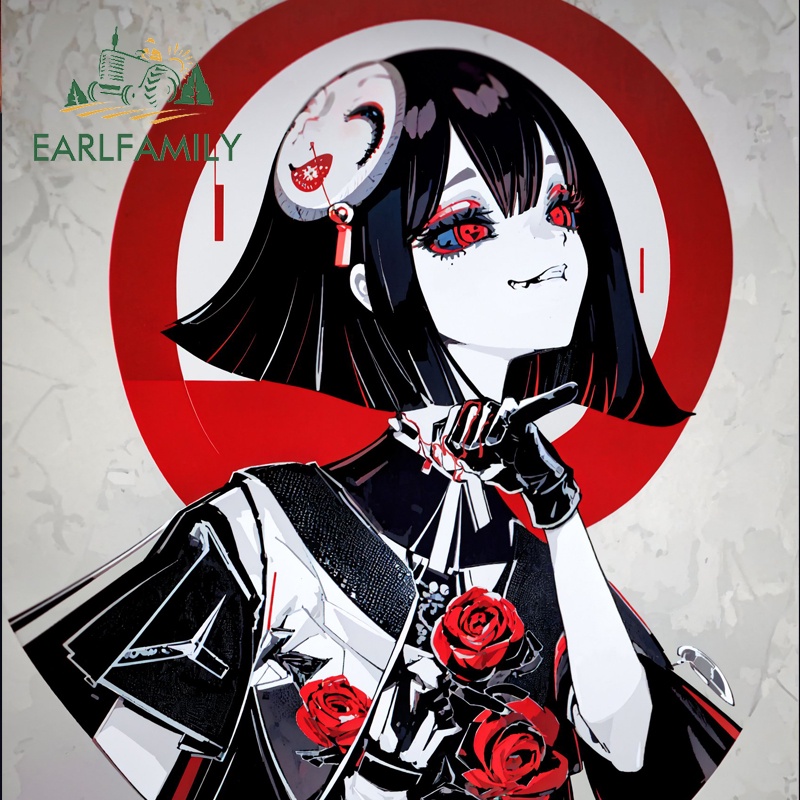 EARLFAMILY 13cm x 9.8cm Japan Geisha Car Sticker The Rose Killer ...