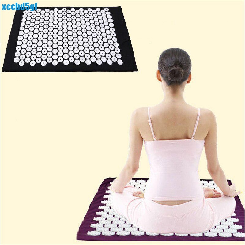 Yoga Massager Acupressure Mat Relieve Stress Pain Acupuncture Spike Mat ...