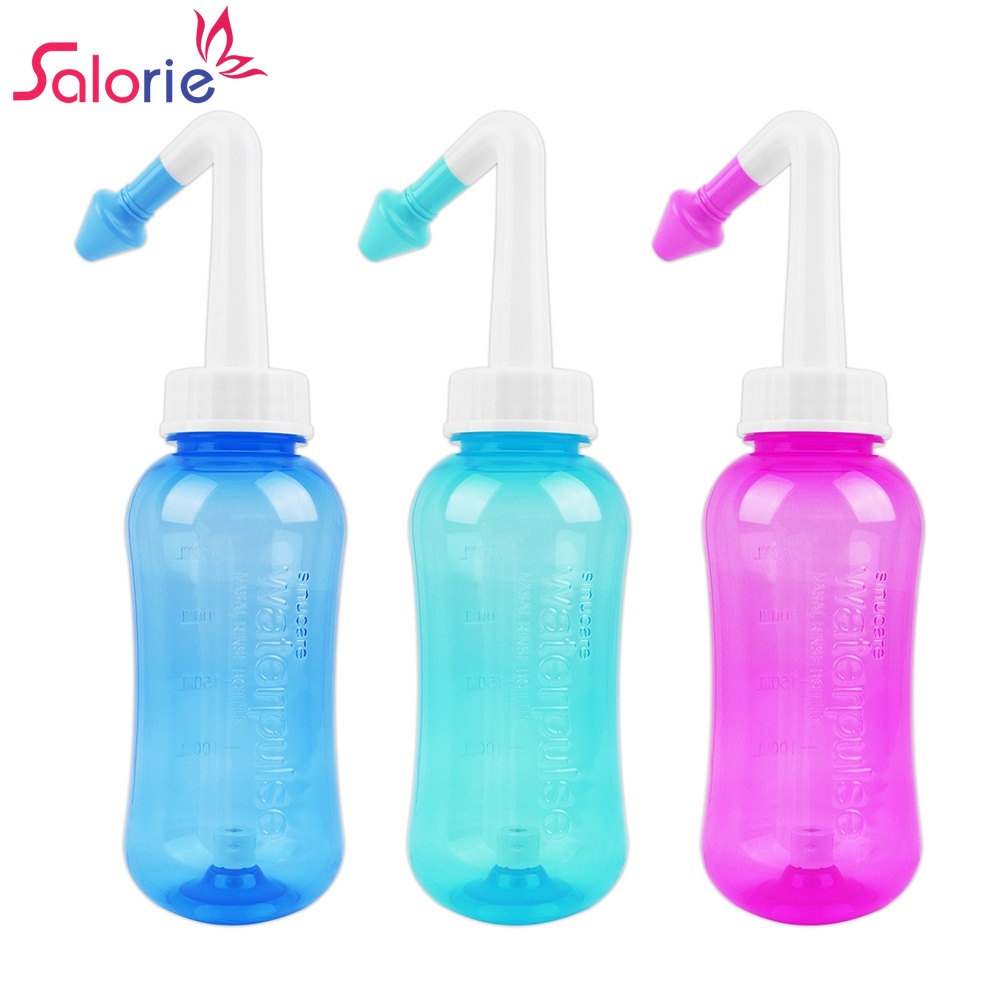 Salorie Waterpulse 60/300/500ml Nose Wash Bottle Sinus Allergies Relief ...