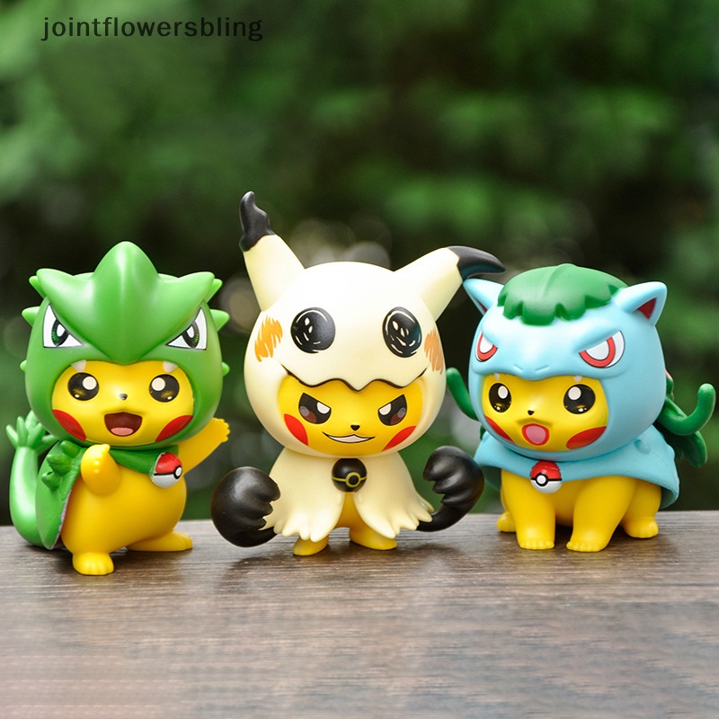 JOPH Pokemon Figure Pikachu Cosplay Charizard Model Doll Collectible ...