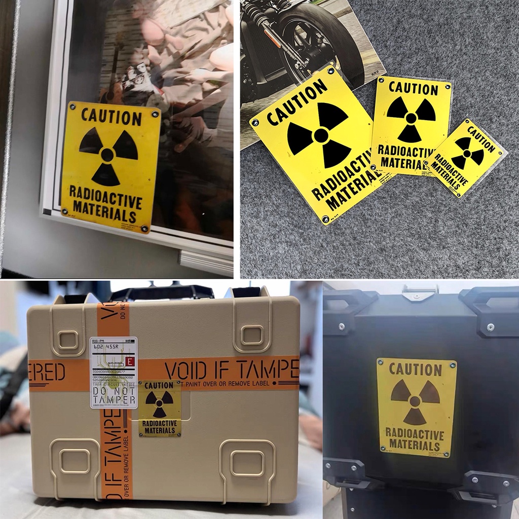 Nuclear Radiation Pollution Warning Sign LOGO Reflective Waterproof ...