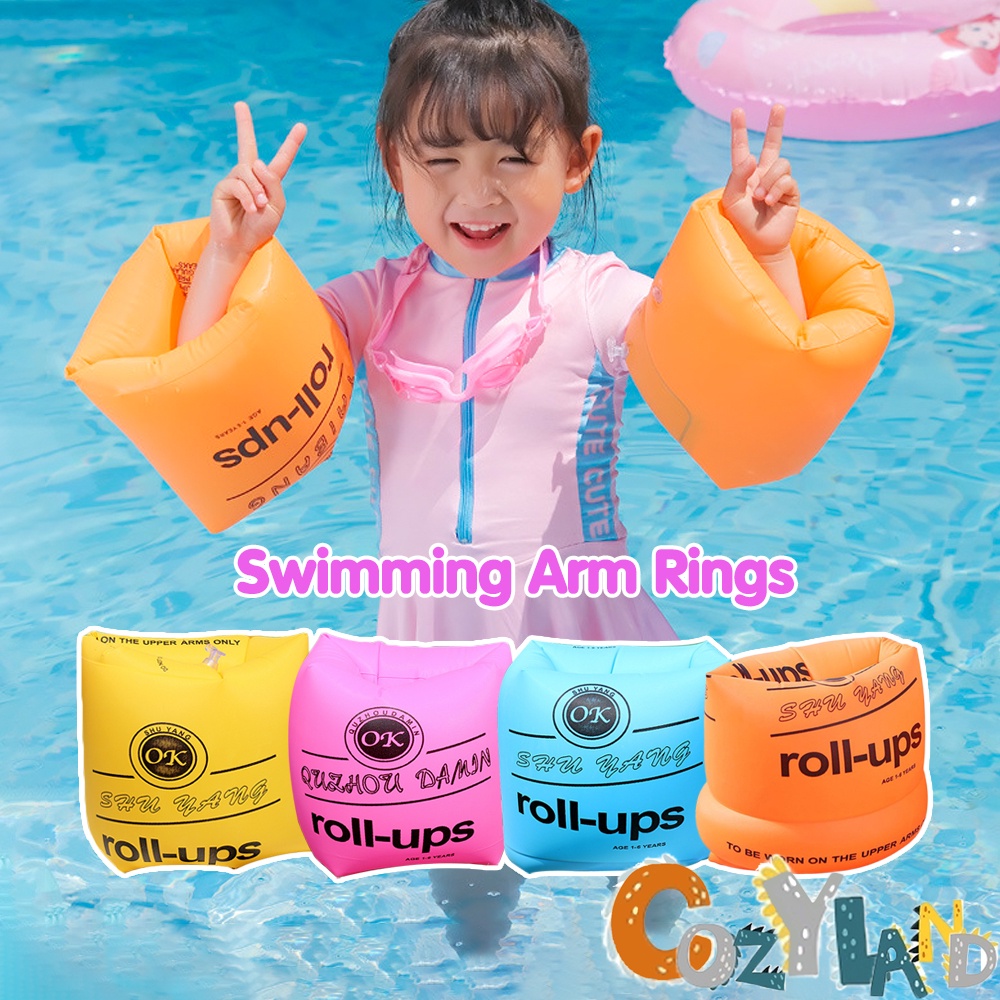cozyland adult kids Swimming aids Inflatable Swimming Arm Float Rings ...