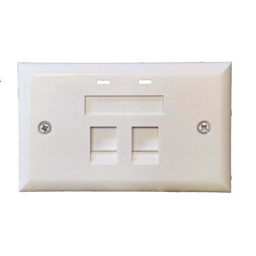 Belkin 2 Gang CAT 6 Outlet with Plate, LAN Outlet with Plate Cat 6, LAN ...